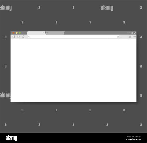 modern browser window design isolated on white background vector