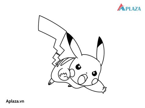 Những Mẫu Tranh Tô Màu Pikachu Siêu Cấp đáng Yêu Cho Bé