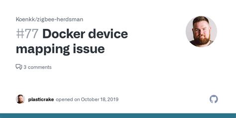 Docker Device Mapping Issue · Issue 77 · Koenkkzigbee Herdsman · Github
