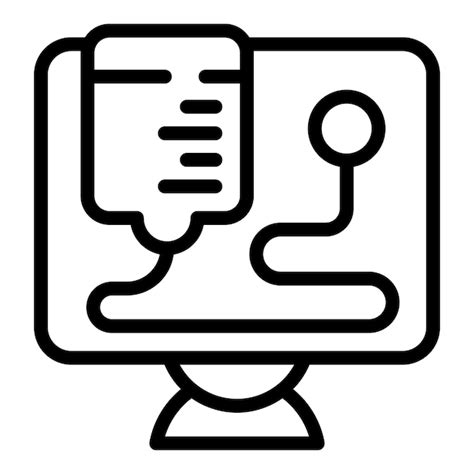 premium vector hacker pc icon outline vector cyber crime data fraud