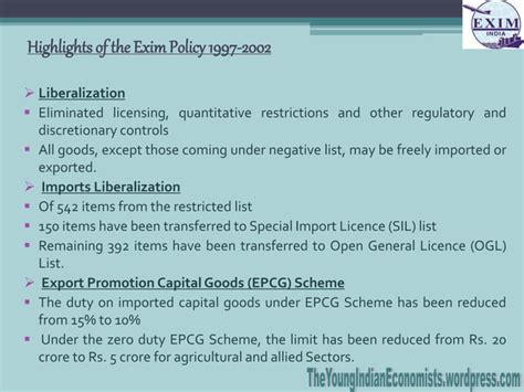 Export Import Policy Pptx