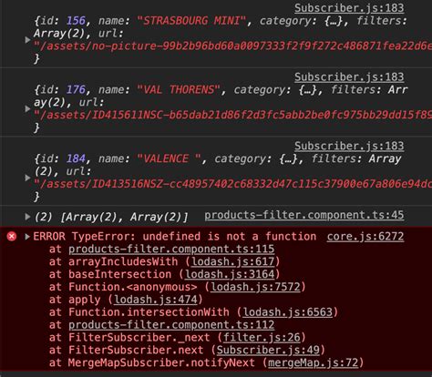 Javascript Rxjs Filter Observable With Array Of Filters Stack Overflow