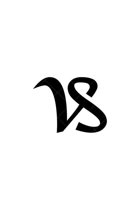 Vs Monogram Monogram Logo Design Logotype Typography Vs Logo