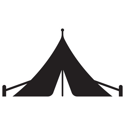Camping Tent Icon Vector 24397650 Vector Art At Vecteezy