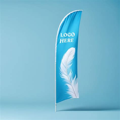 Feather Flag Banner Mockup Design Premium Ai Generated Psd