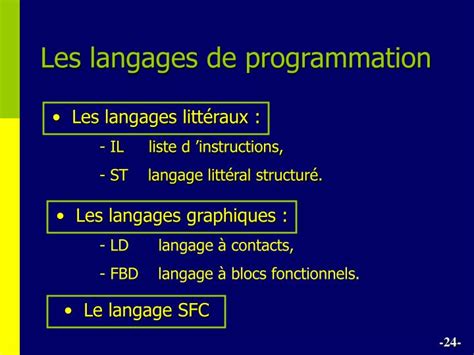 ppt normalisation des langages de programmation des automates