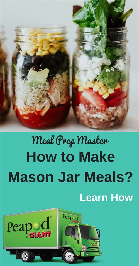 Meal Prep Master Mason Jar Meals Meals Meals In A Jar