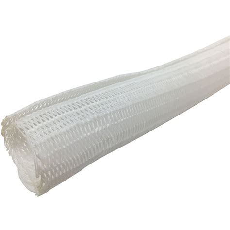 Electriduct Cable Wrap 1 8 Inside Dia 0 15 In Max Bundle Dia 10 Ft Polyester White Bs J