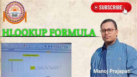 Hlookup Formula In Advance Excel Youtube