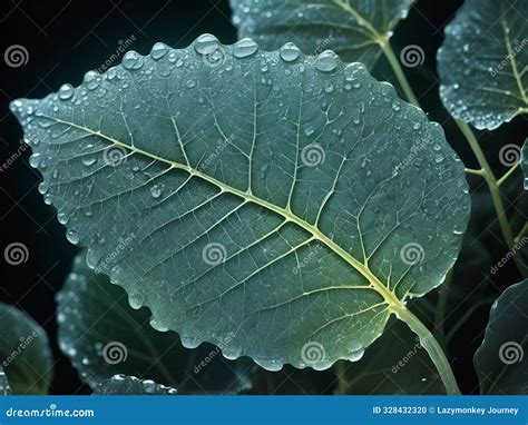 Leaf Cells Microscope Magnification Plant Leaf Microscopic Structure Royalty Free Stock Image