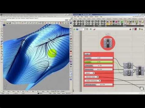 Particle Flow On Surface With Grasshopper And HoopSnake Grasshopper