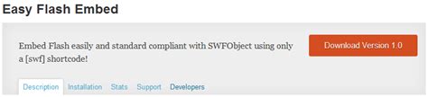 Как вставить объект Flash Swf в Wordpress запись