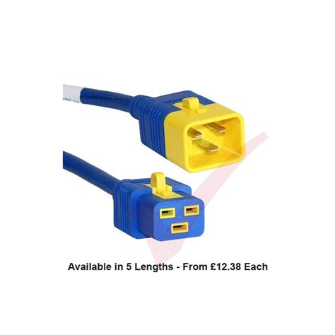 C To C V Locking Power Cable Blue Patchsave Solutions
