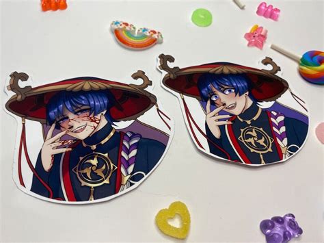 Scaramouche Genshin Impact Wanderer Vinyl Waterproof Sticker Anime Game