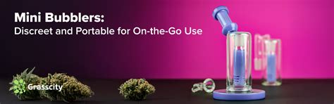Portable Mini Bubblers Discreet And Smooth Hits On The Go