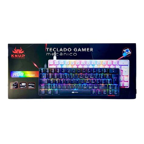 Teclado Knup Gamer Mecânico Usb Iluminação Programável Rgb Te 100 Importados Navi Atacado