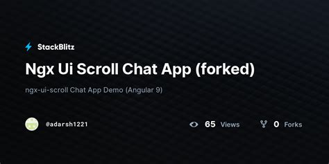 Ngx Ui Scroll Chat App Forked StackBlitz