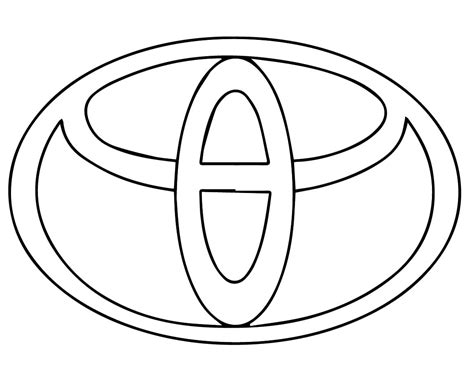 Simple Toyota Logo Coloring Page Download Print Or Color Online For Free