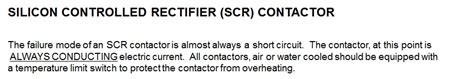 Should Scr Contactors Have Temperature Limit Switches How To