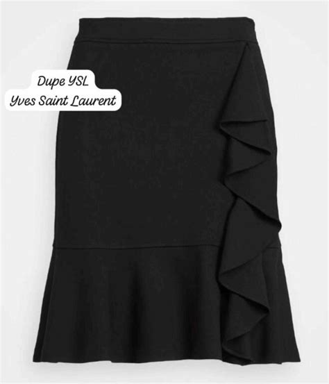 Falda Negra Olanes Zara De Segunda Mano Gotrendier