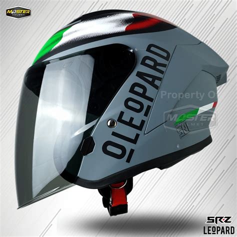 Jual Helm Half Face Srz Helioz Motif Leopard Series Model Jpr Rr15