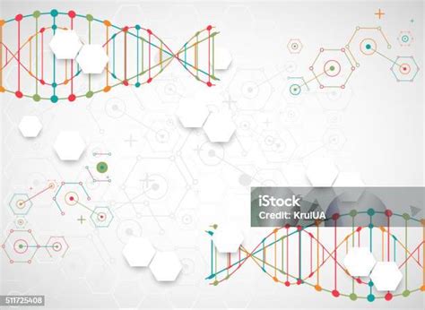 과학 형판 배경이미지 또는 배너입니다 Dna 보내십시오 Dna에 대한 스톡 벡터 아트 및 기타 이미지 Dna 개념 개념과