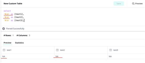 using constants with special characters in custom tables [linux