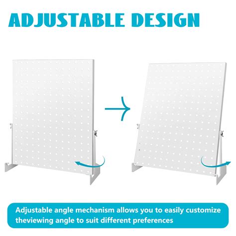 Rotating Pegboard Display Hauyest Stand With 24 Hooks Spinning Peg