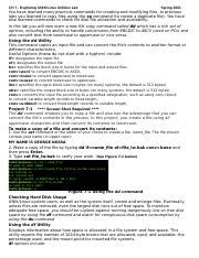 CH Exploring UNIX Utilities Lab Modified Docx CH Exploring UNIX Linux