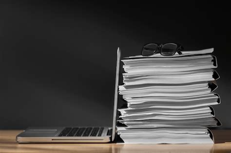 Free Photo Still Life Of Documents Stack