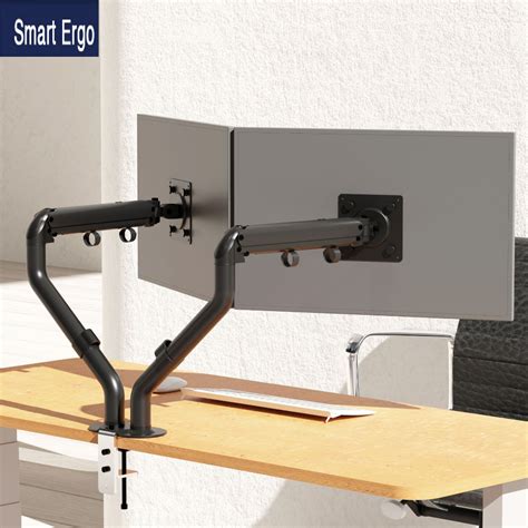 Smart Ergo Ergonomic Dual Monitor Arm Vesa Monitor Mount Shopee