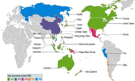Map Of Apec Member Economies Source Department Of International