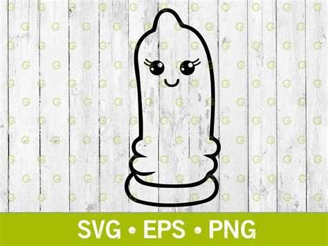 Cute Girl Emoji Condom Svg Condom Svg Erotic Art Svg Penis Svg Dick Svg Sex Svg Adult Svg
