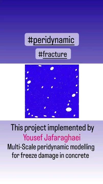 Yousef Jafaraghaei On Linkedin Peridynamic Concrete Fracture