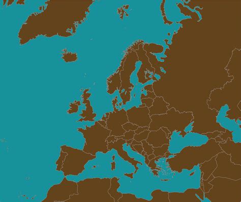 Blank Map Of Europe