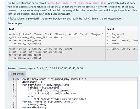 Solved Fix The Faulty Function Below Named Chegg