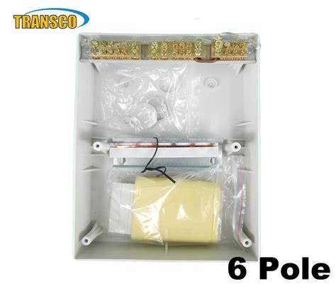 Weatherproof Load Centre Electrical 6 Module Surface Mounted Switchboard