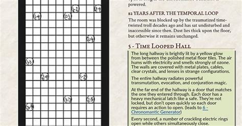 Time Loop Hallway For Dandd 5e From Adventures In Chronomancy Album