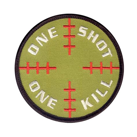 Rothco One Shot One Kill Morale Patch Us Patriot
