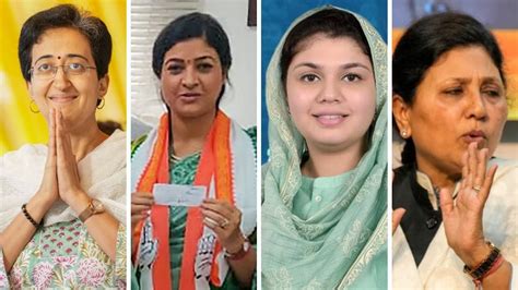 Delhi Elections 2025 Atishi Alka Lamba Shikha Rai Ariba Khan And