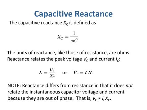 Capacitive Reactance Of Line At Richard Avitia Blog