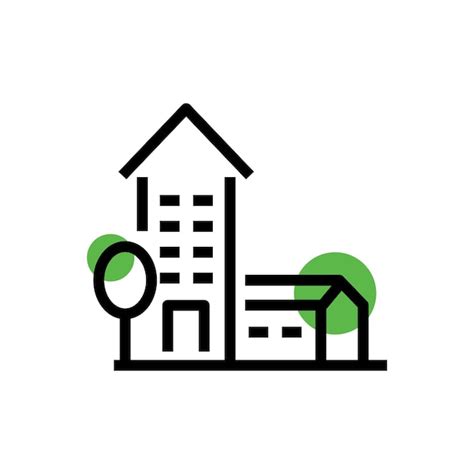 Hospital Building Icon Premium Vector
