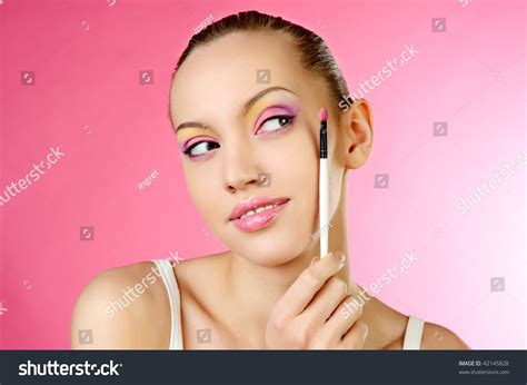 Portrait Sexy Woman Beautiful Eyes Lips Stock Photo Shutterstock