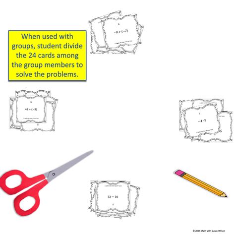 Add Subtract Multiply And Divide Integers Individual Group And Class Activities Made By Teachers