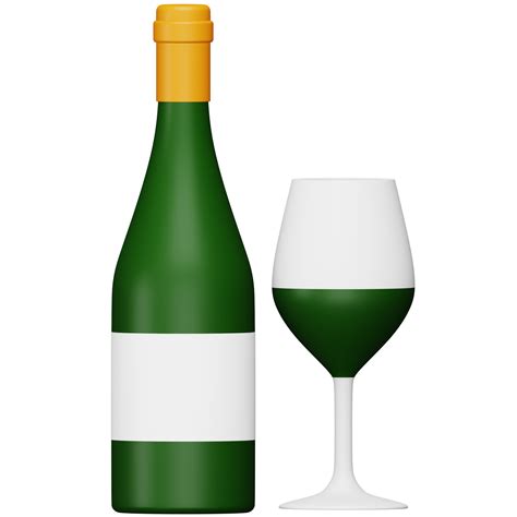 Wine Drink 3d Rendering Isometric Icon 15081423 PNG