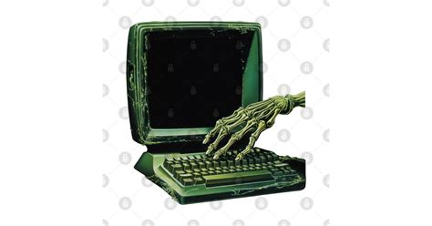 Ghost In The Machine A Haunted Terminal Retro Computer T Shirt