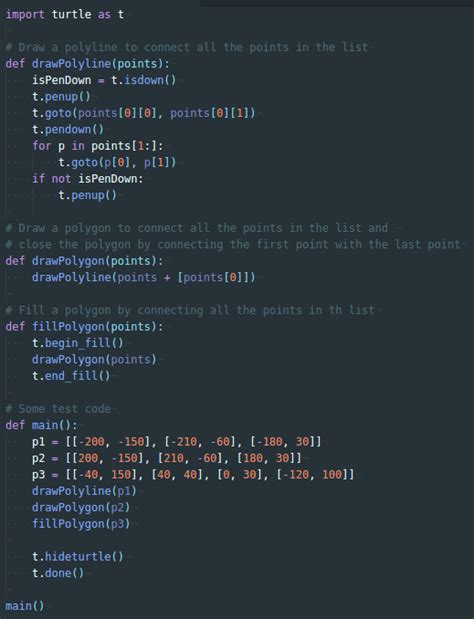 Write The Following Functions That Draw A Polygon Polyline T Quizlet
