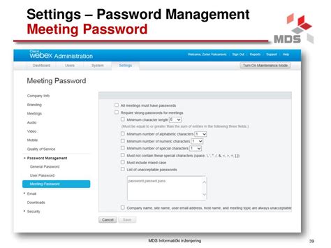 Ppt Web K Onferencijski Sistem Cwms Cisco Webex Meeting Server