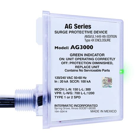 Type 2 Surge Protector Ag3000 Series Grässlin By Intermatic Type