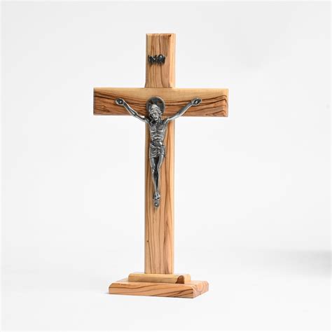 Pewter Corpus Crucifix On Base
